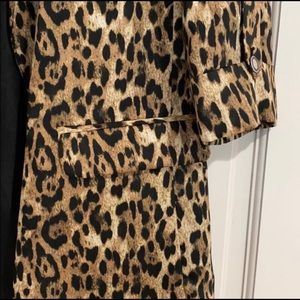 Zara | Jackets & Coats | Leopard Print Blazer | Poshmark